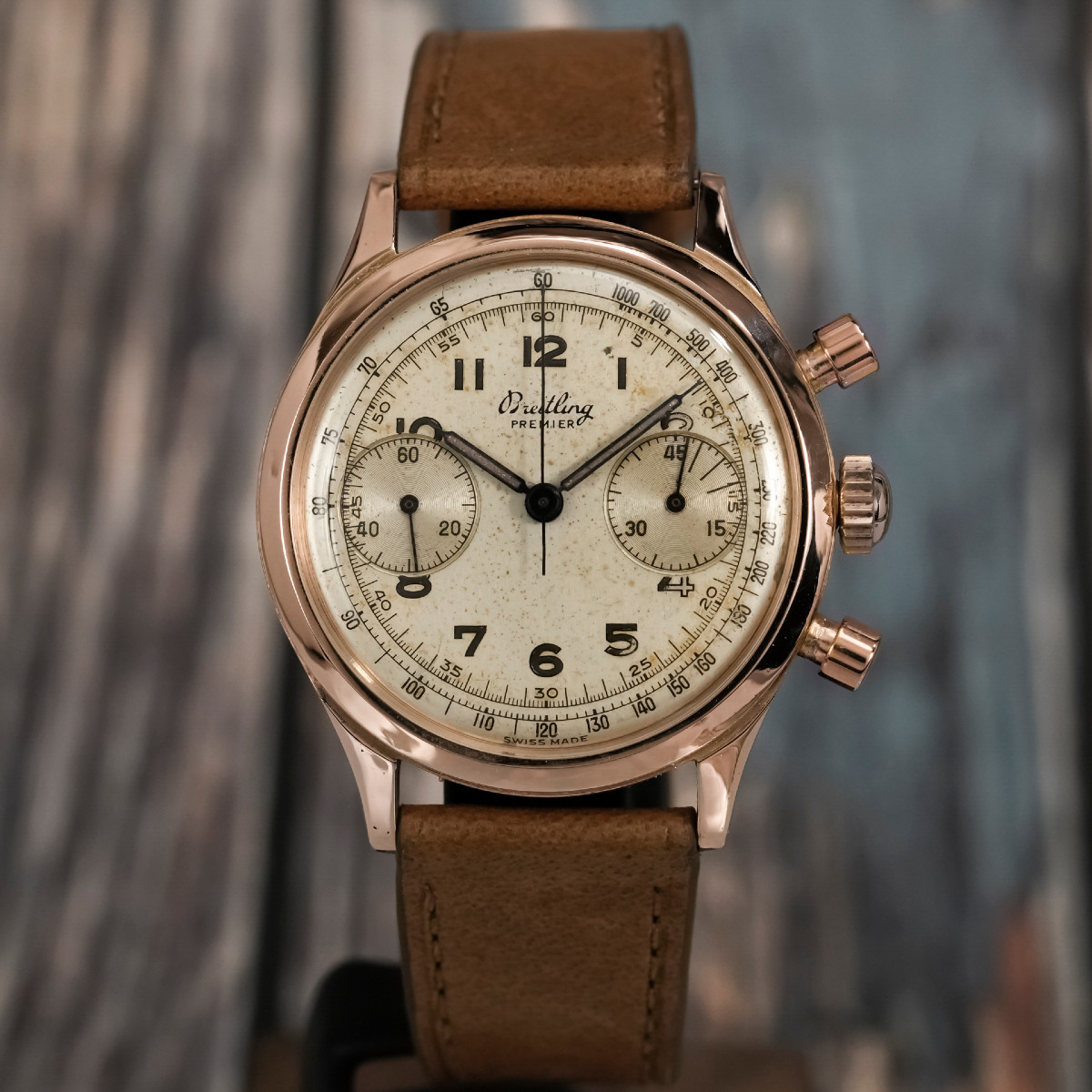 Proantic: Breitling Premier Chronograph In 18k Rose Gold -1945-