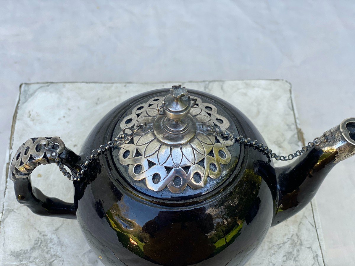 Proantic: Namur Earthenware Teapot.; Late 18'century