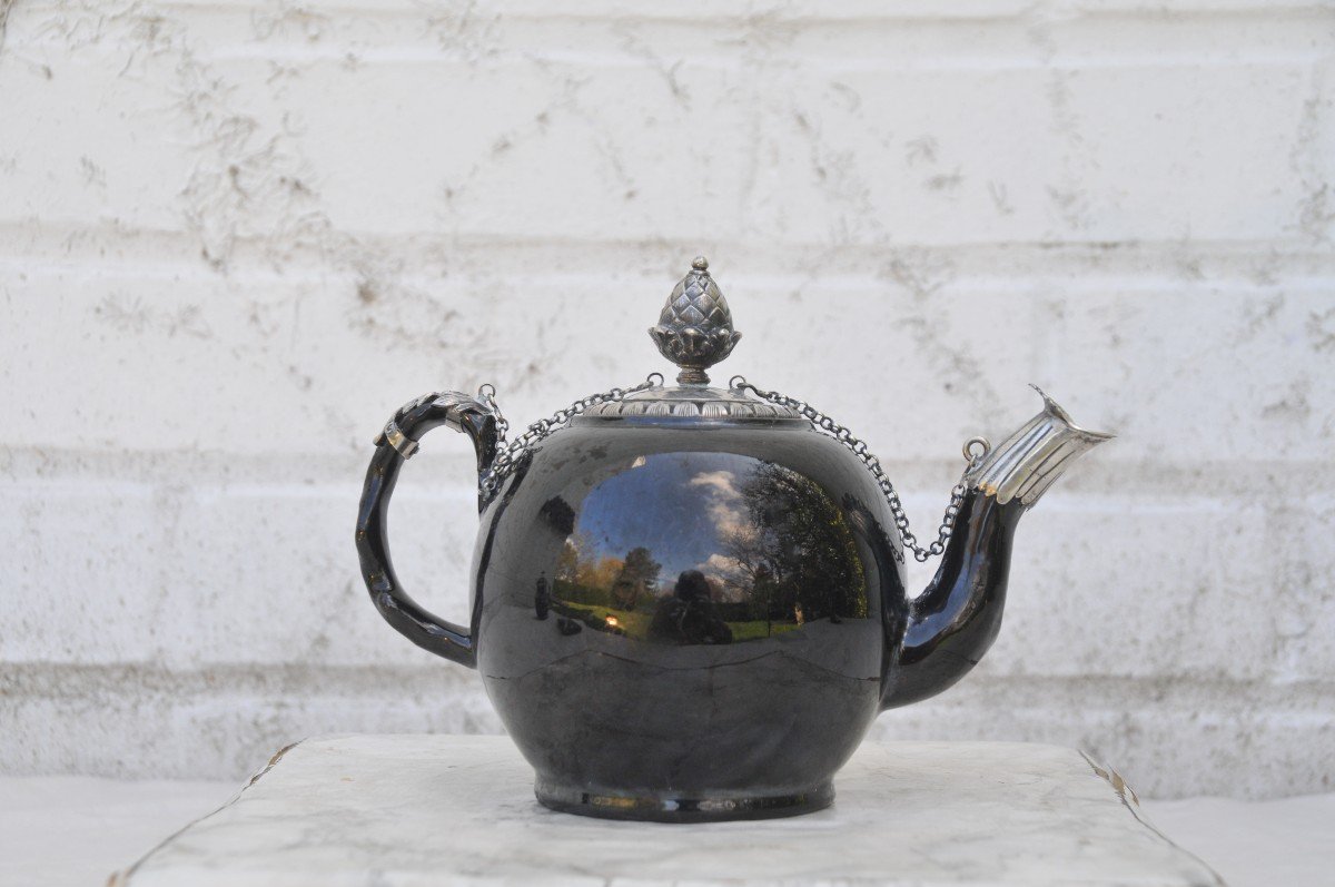 Proantic: Namur Earthenware Teapot.
