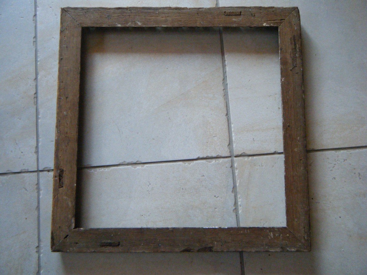 Proantic: Carved Wooden Frame Decorated With Oak Leaves, 16th Century;