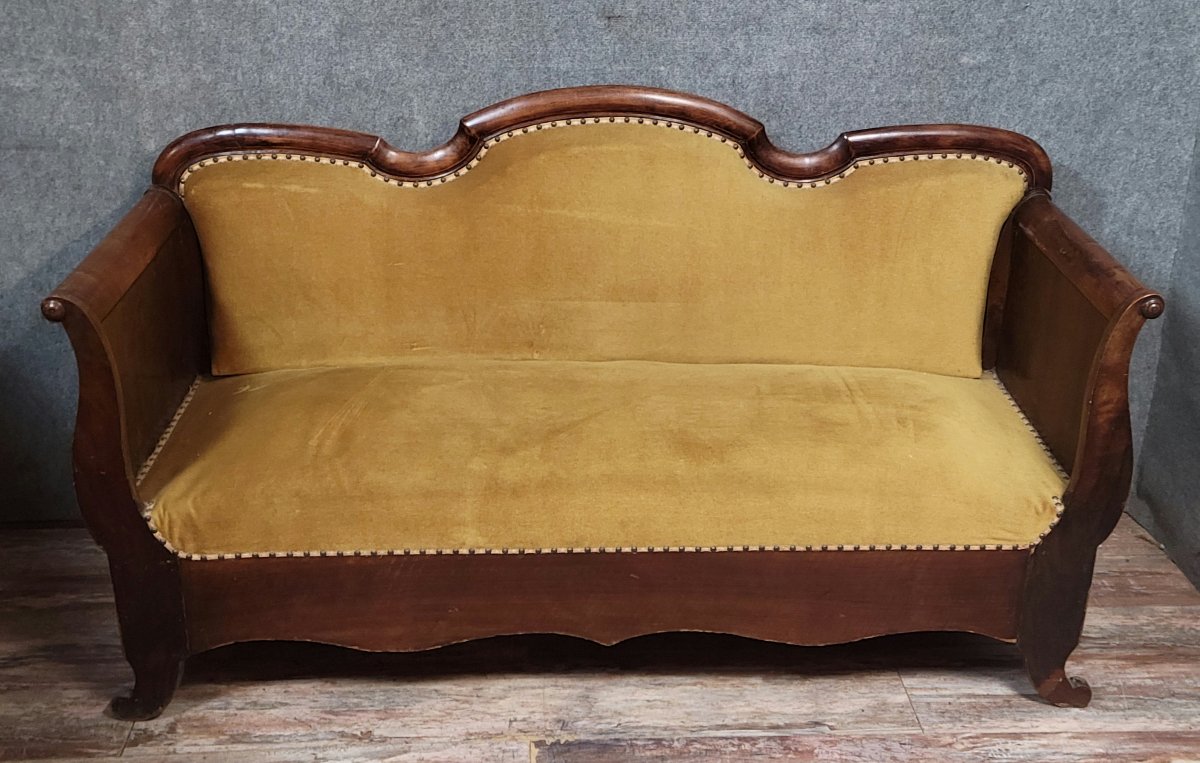Proantic: Antique Louis Philippe Period Solid Walnut Sofa