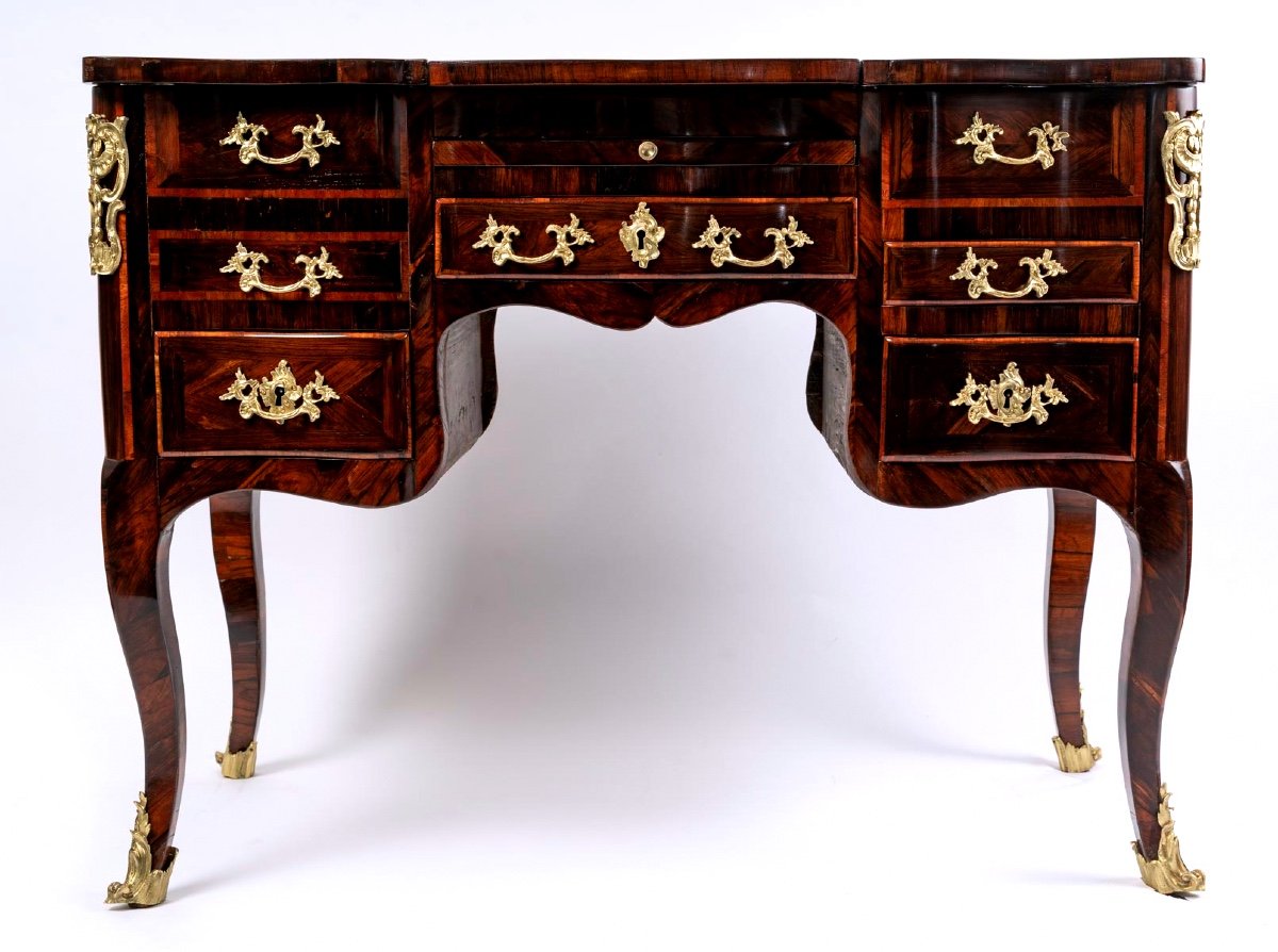 Proantic: Elegant Center Dressing Table - Rosewood Veneer - D.genty St