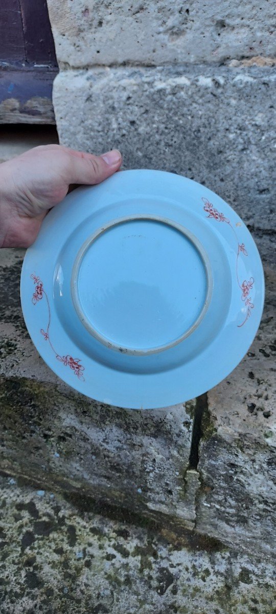Proantic: Beautiful Pair Of Kangxi Plates With The Golden Tree. Around
