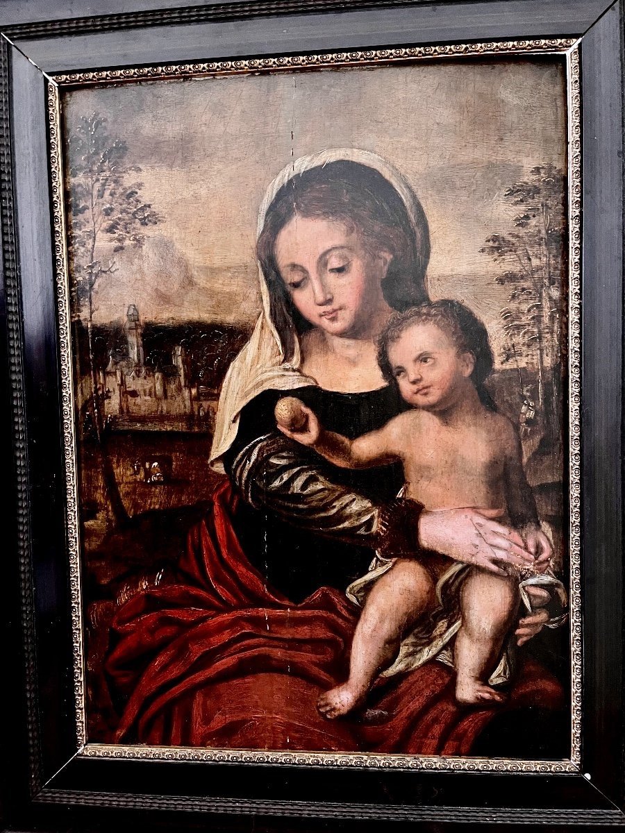 Proantic: Virgin And Child Entourage Of The Master With The Parrot (15