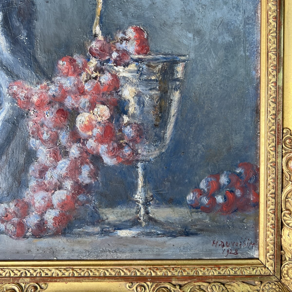 Proantic: Henri Duvoisin 1877–1959 Oil On Canvas, Still Life With A D