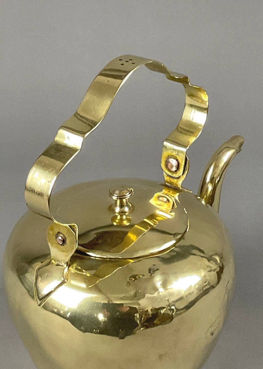 Proantic: 18th Wrought Brass Kettle