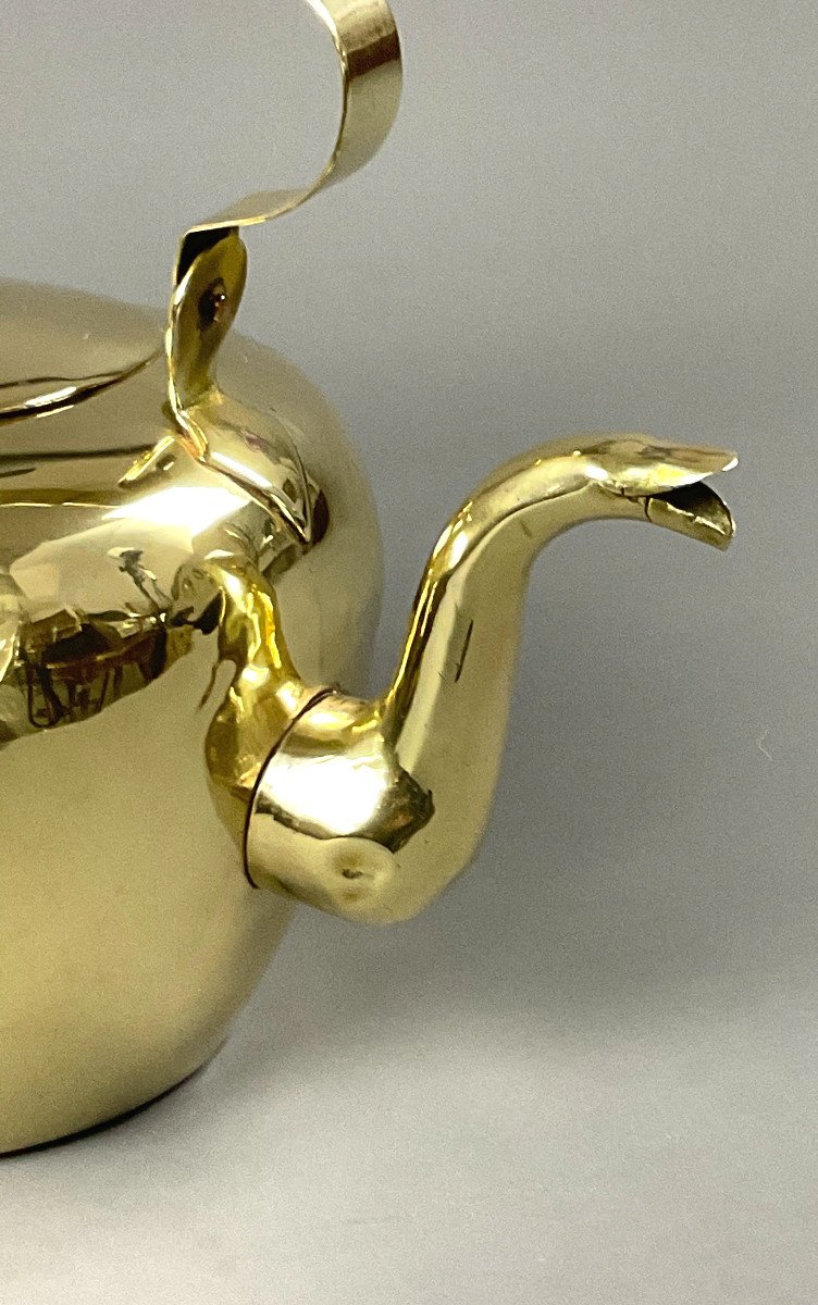 Proantic: 18th Wrought Brass Kettle