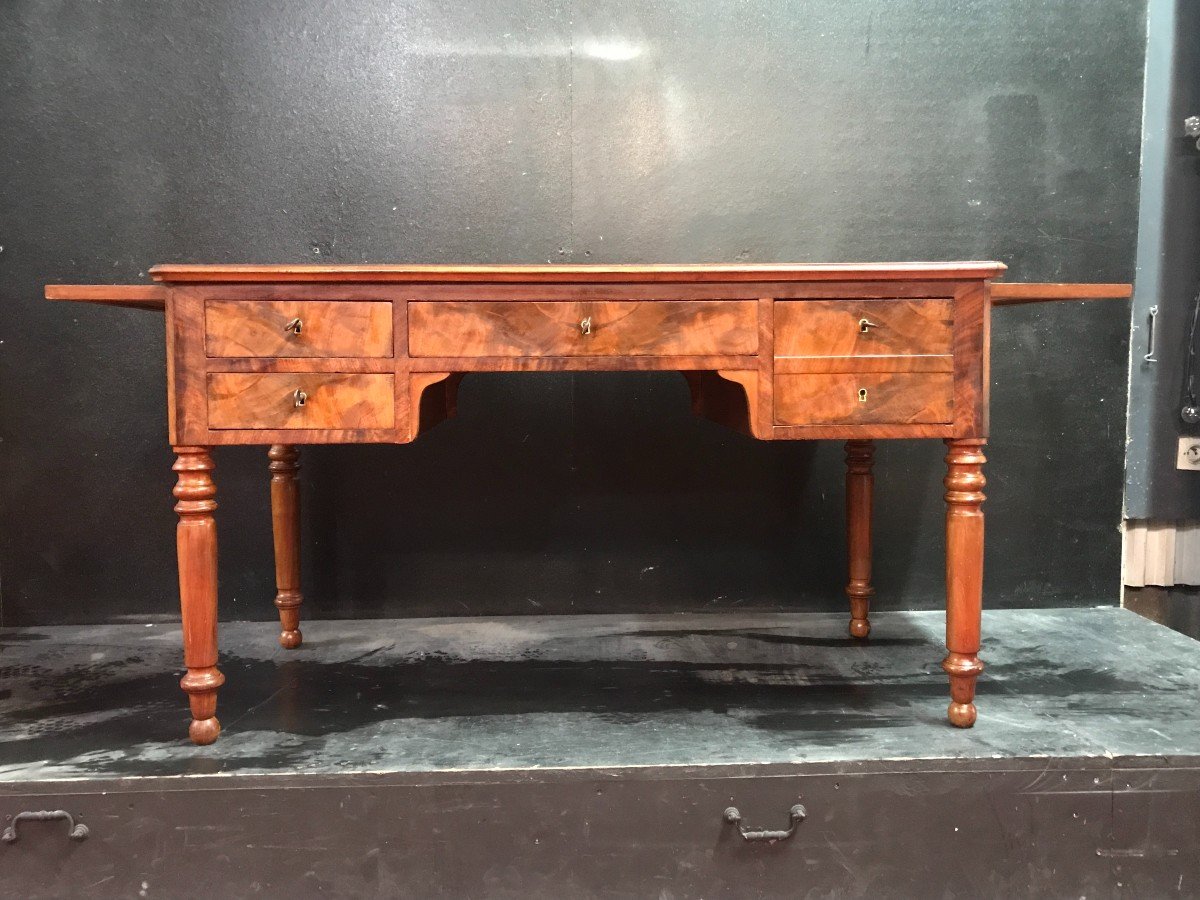 Proantic: Louis Philippe Desk In Mahogany