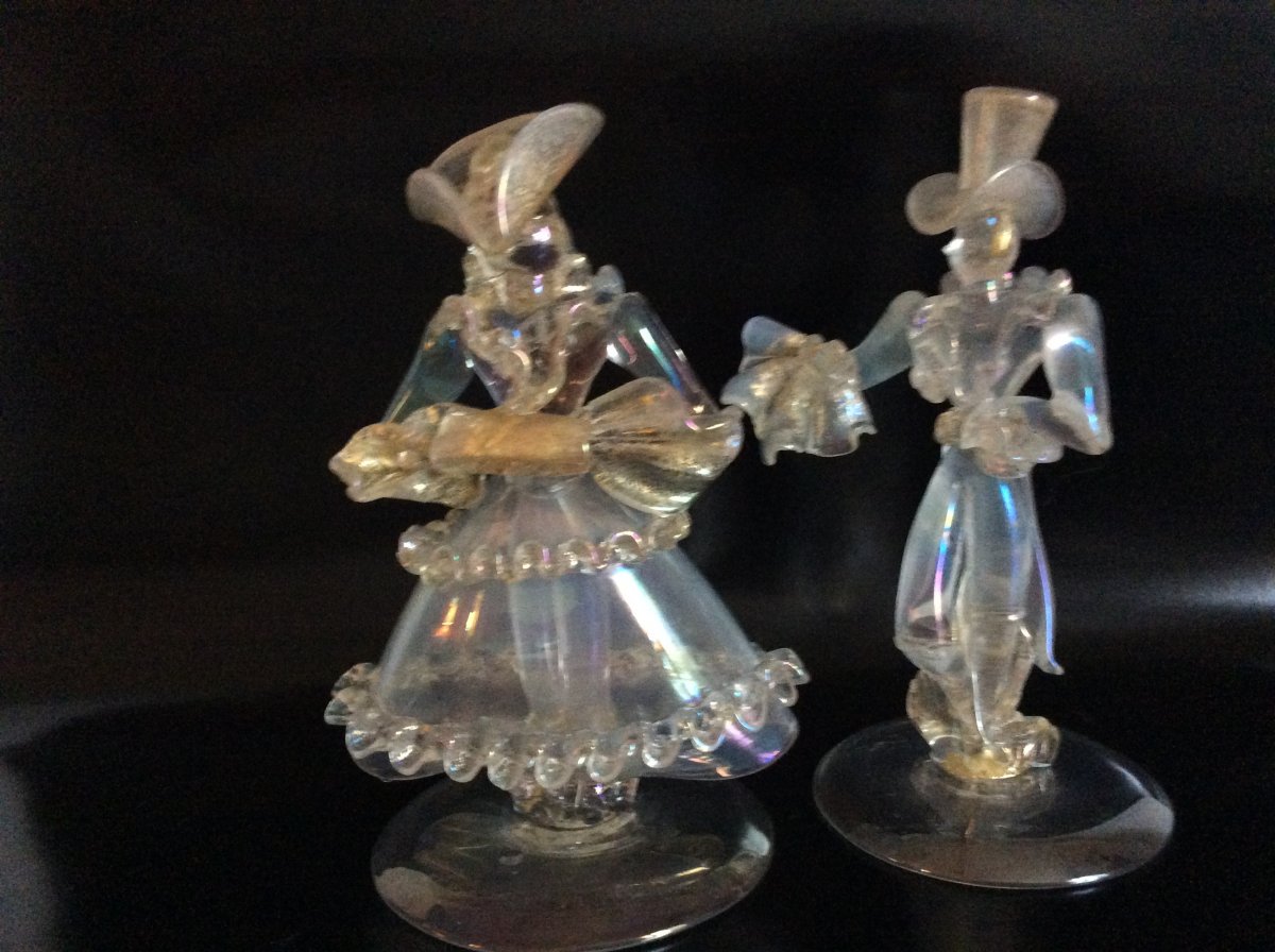 Proantic Murano Glass Couple Xx S