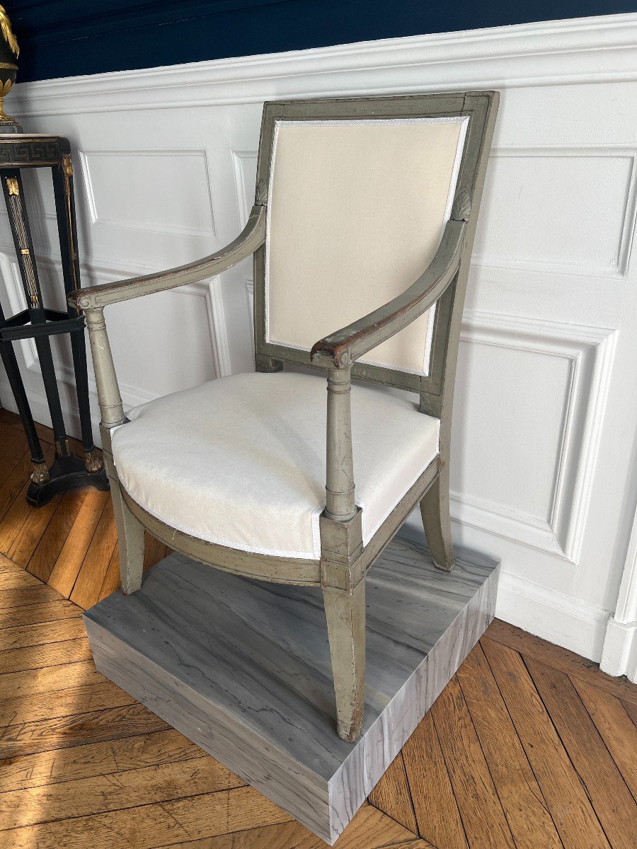 Proantic: FAUTEUIL ROYAL D'ÉPOQUE EMPIRE PAR JACOB LIVRÉ AU CHÂTEAU