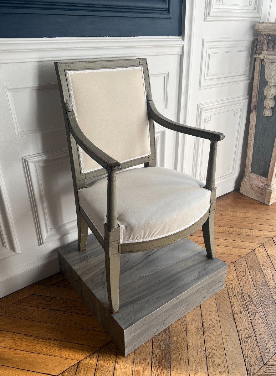 Proantic: FAUTEUIL ROYAL D'ÉPOQUE EMPIRE PAR JACOB LIVRÉ AU CHÂTEAU
