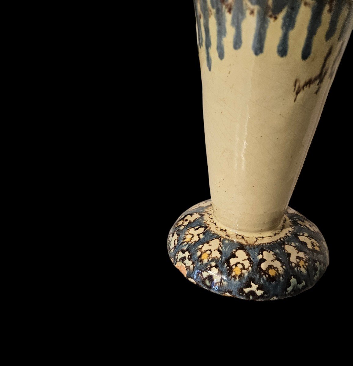 Proantic: High Vase, Tunisia, Nabeul, De Verclos, 1920-50 Oriental Pot