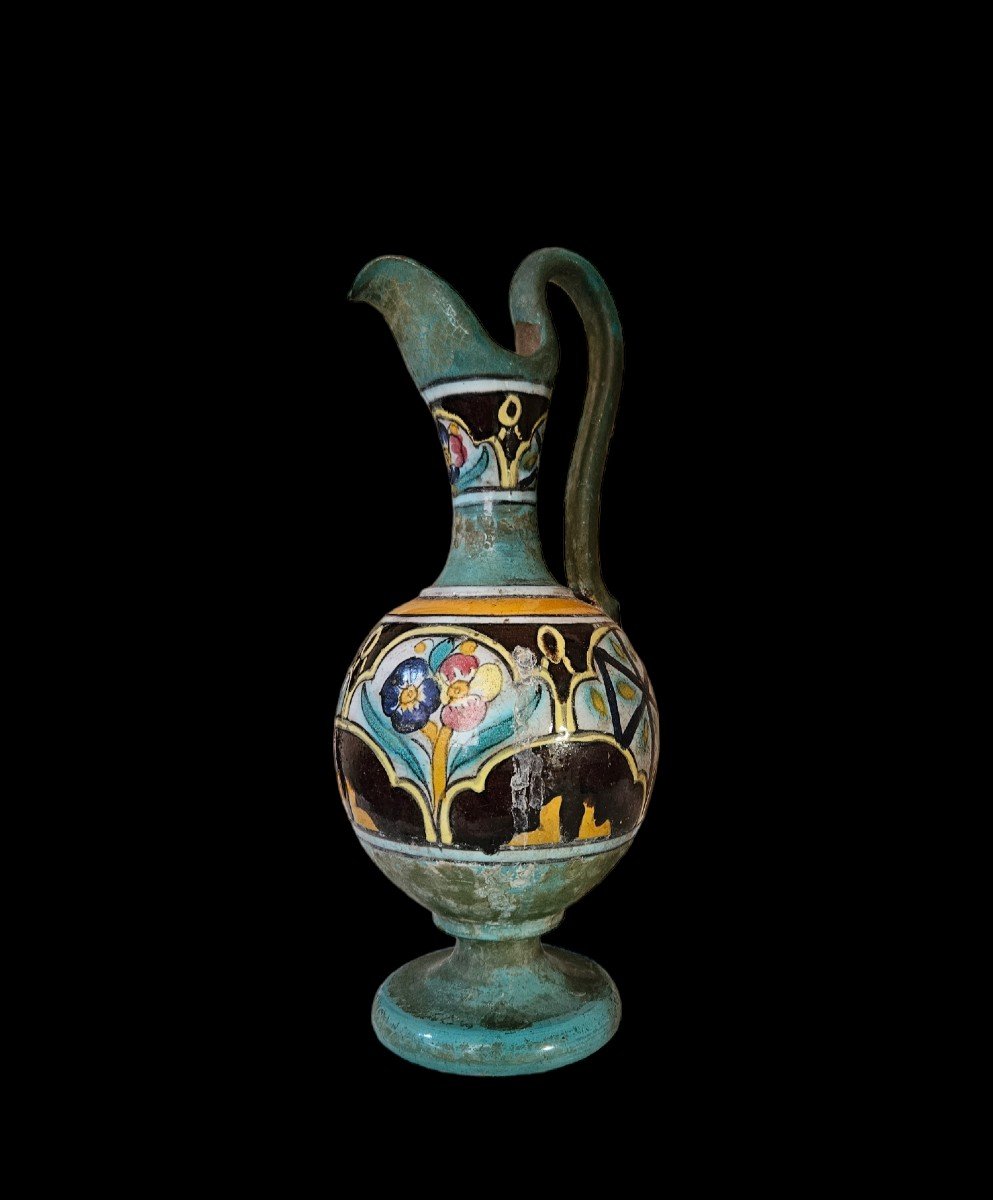Proantic: El Kharraz Nabeul - Ewer Pitcher Oriental Pottery, Early 20t
