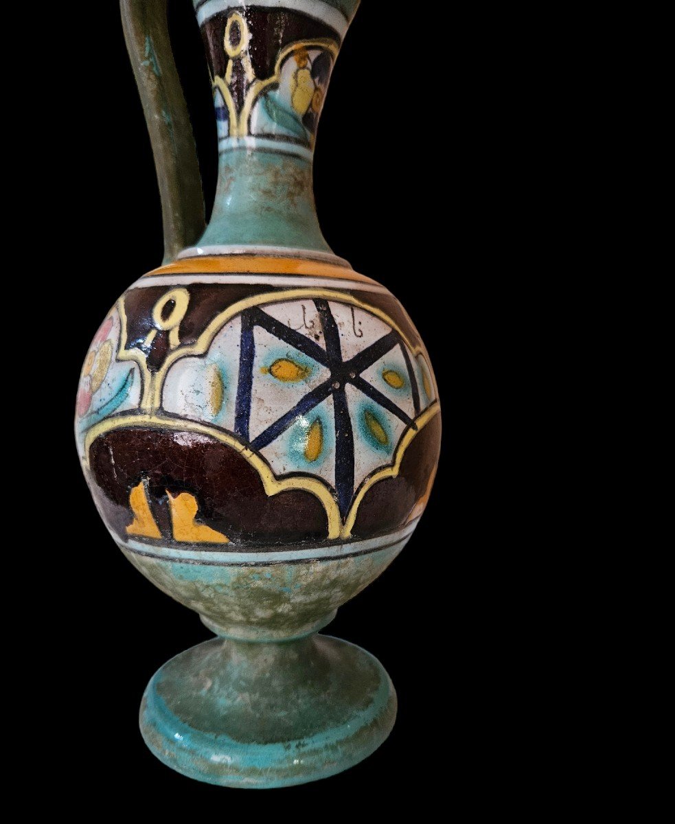 Proantic: El Kharraz Nabeul - Ewer Pitcher Oriental Pottery, Early 20t
