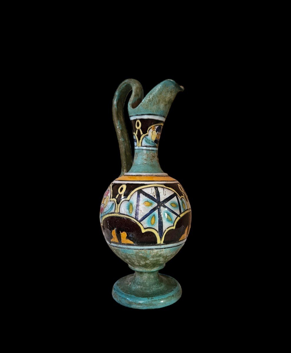 Proantic: El Kharraz Nabeul - Ewer Pitcher Oriental Pottery, Early 20t