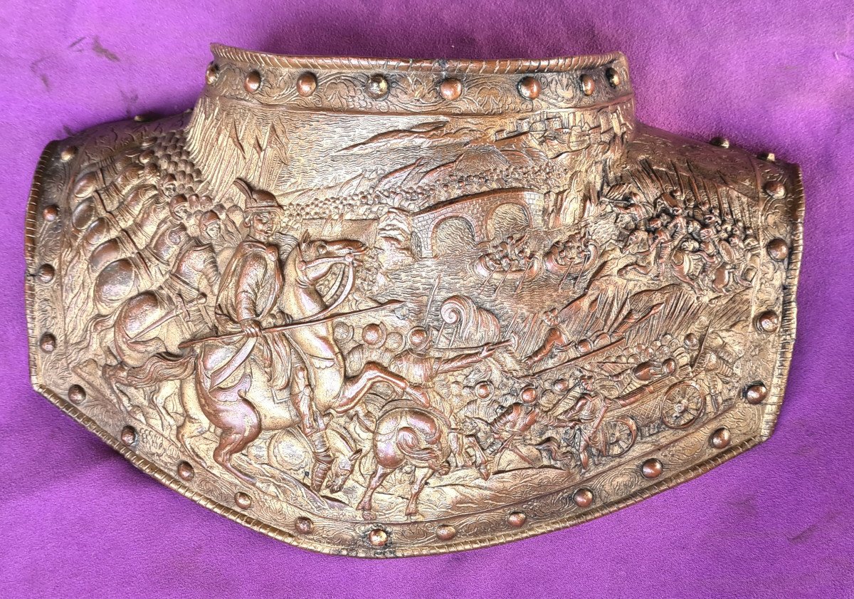 Armor Collar, XVIth Style, Gilded Copper