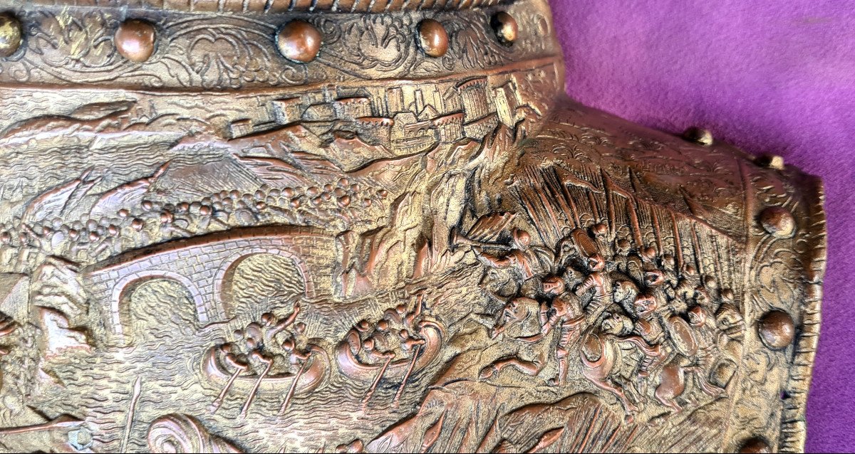 Armor Collar, XVIth Style, Gilded Copper