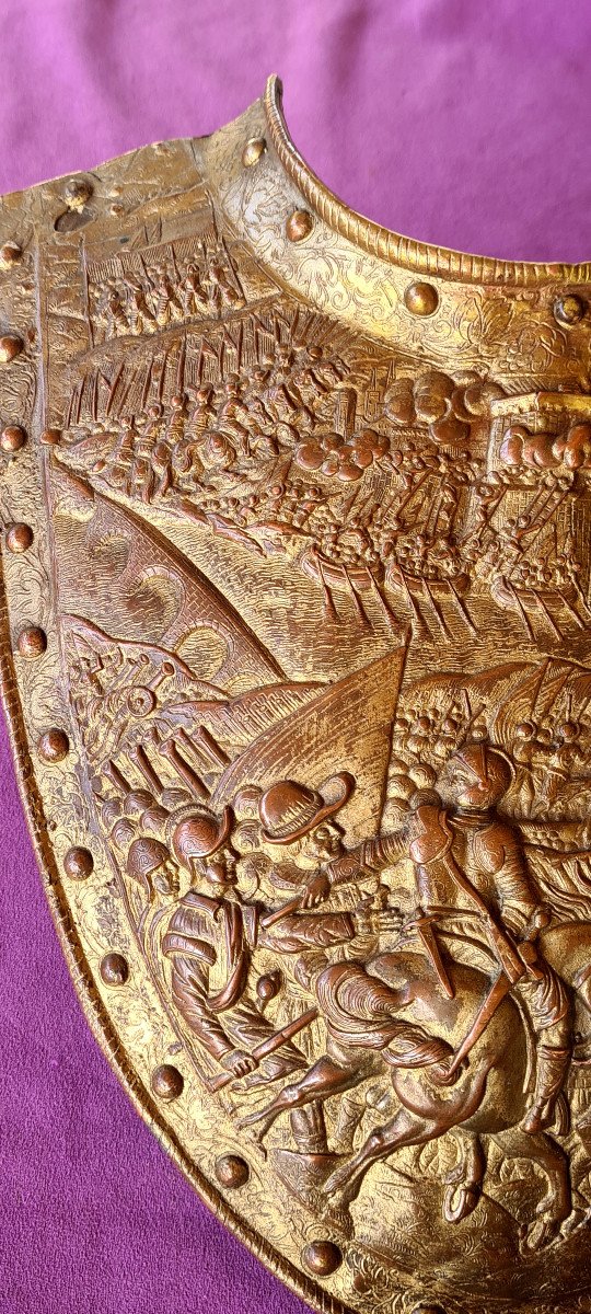 Armor Collar, XVIth Style, Gilded Copper