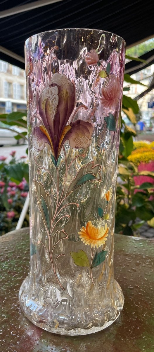 Proantic: Vase Verre émaillé