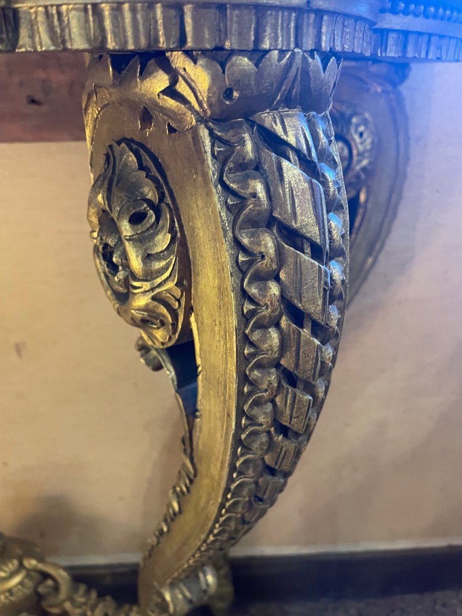 Nineteenth Century Golden Console