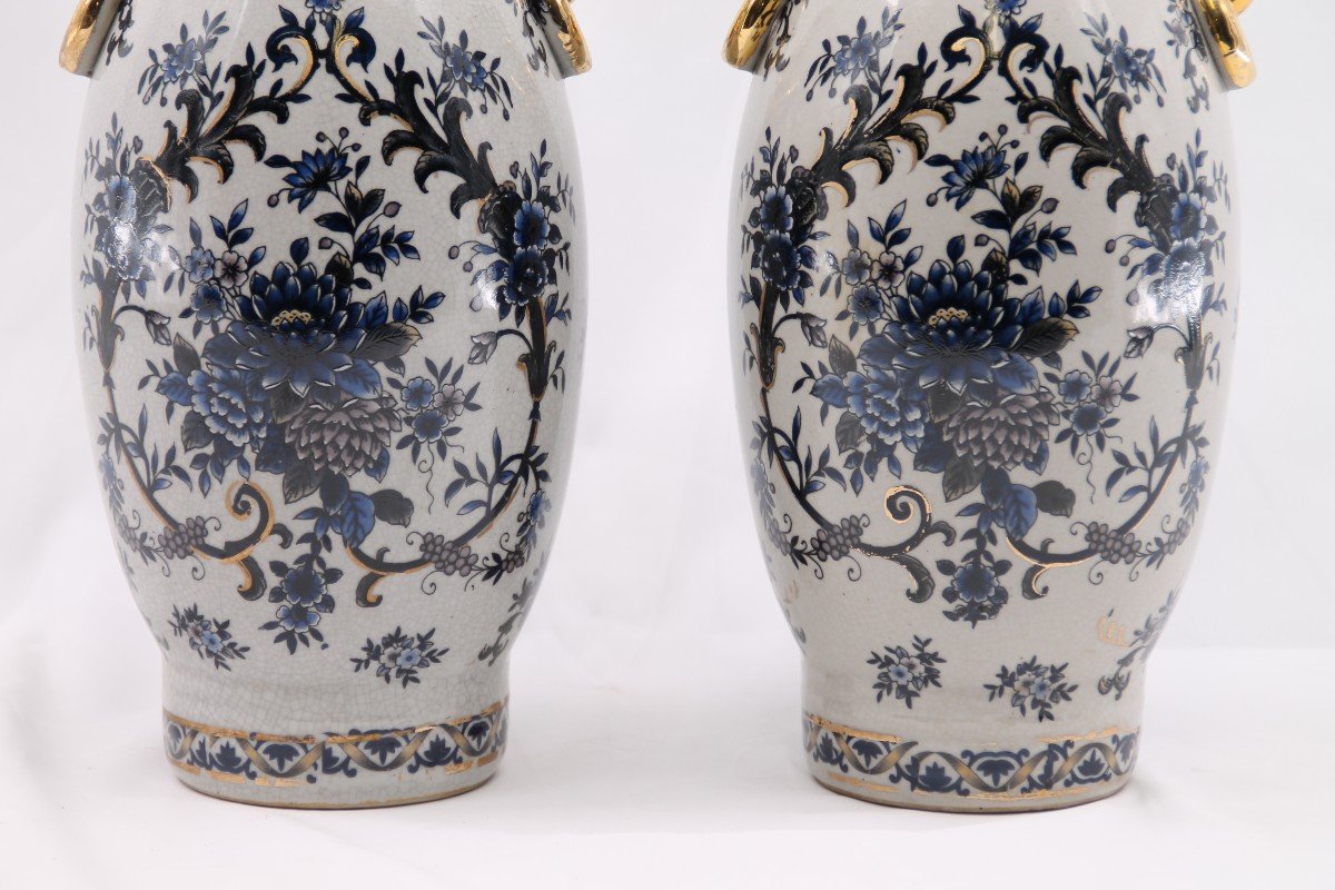 Proantic: Pair Of Chinese Ceramic Pots