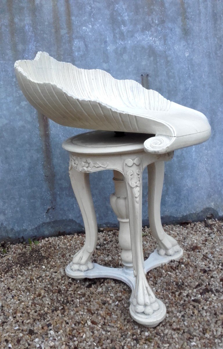 Proantic: Harpist's Seat In The Shape Of A Scallop Shell