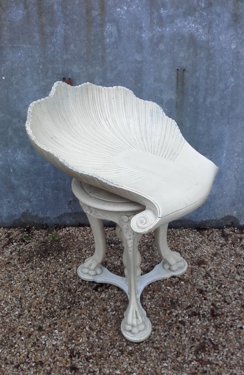 Proantic: Harpist's Seat In The Shape Of A Scallop Shell