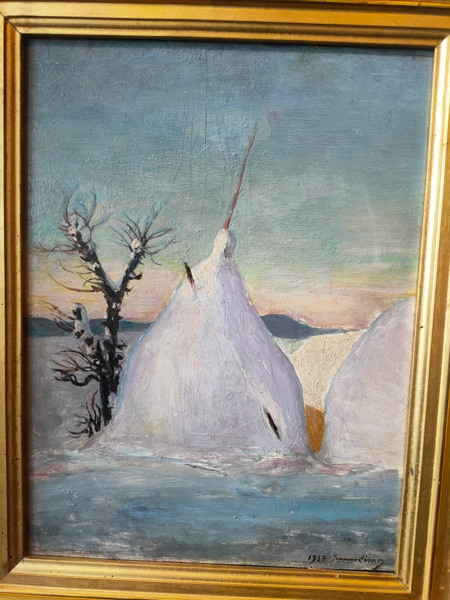 Proantic: Paysage d'Hiver Par Jeanne Simon (1869-1949)