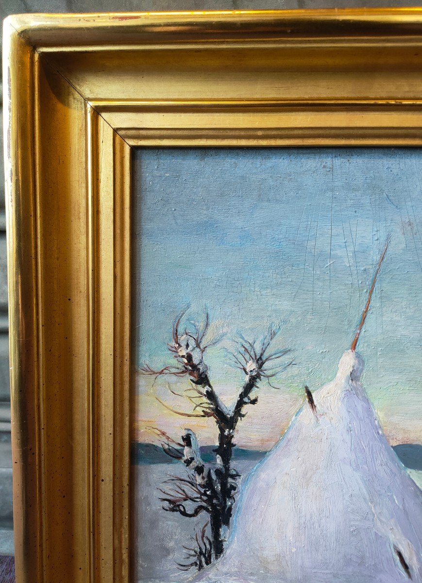 Proantic: Paysage d'Hiver Par Jeanne Simon (1869-1949)