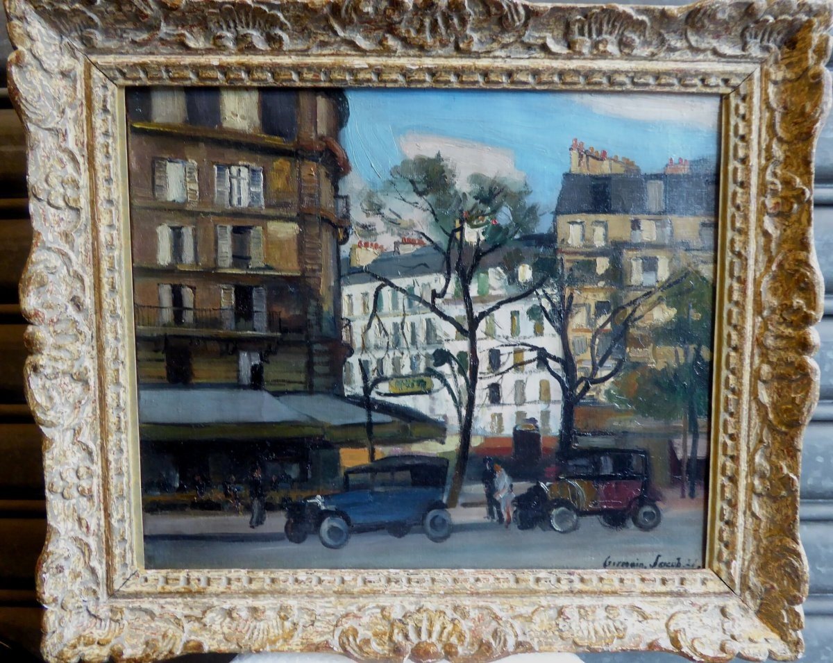 Proantic: Place Maubert In Paris By Germain Jacob, 1926.