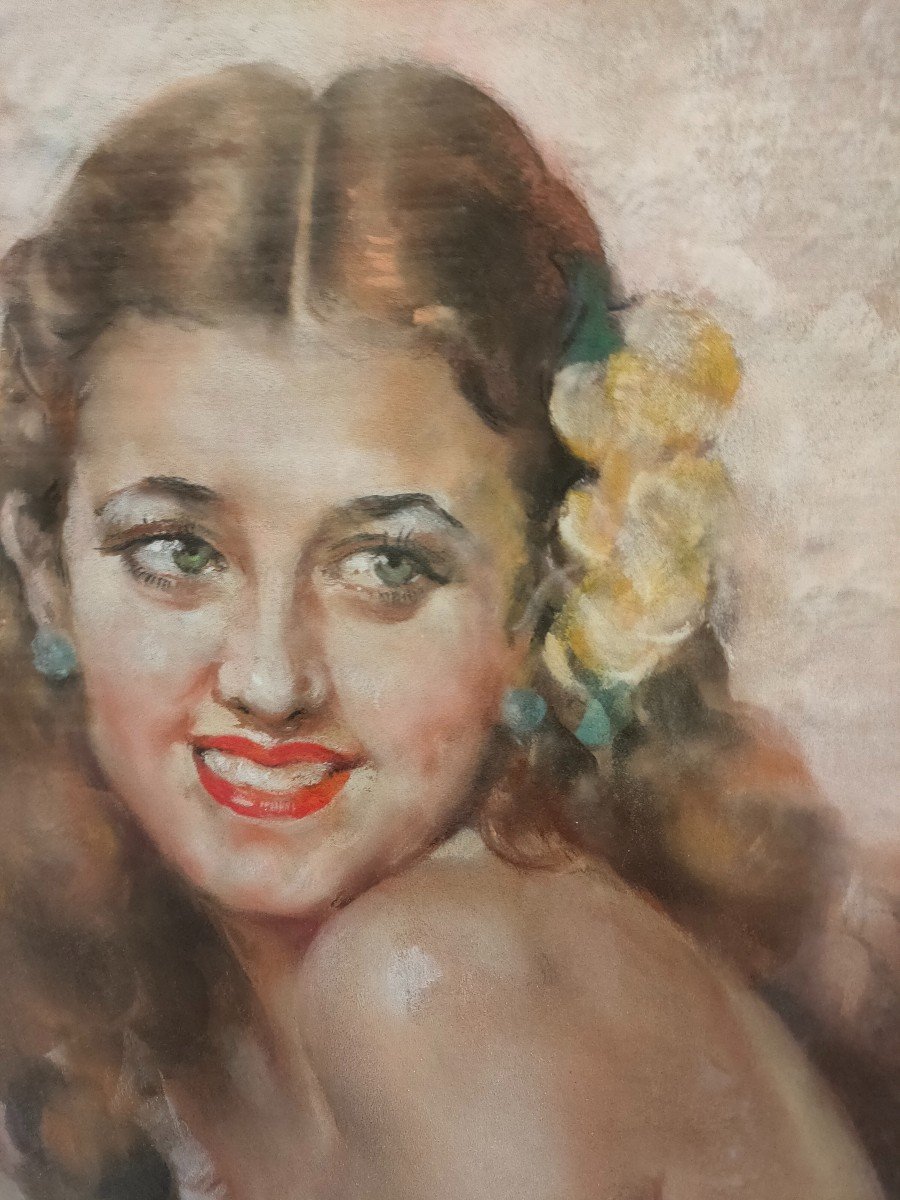 Proantic: Grand Pastel Par Grand Carteret