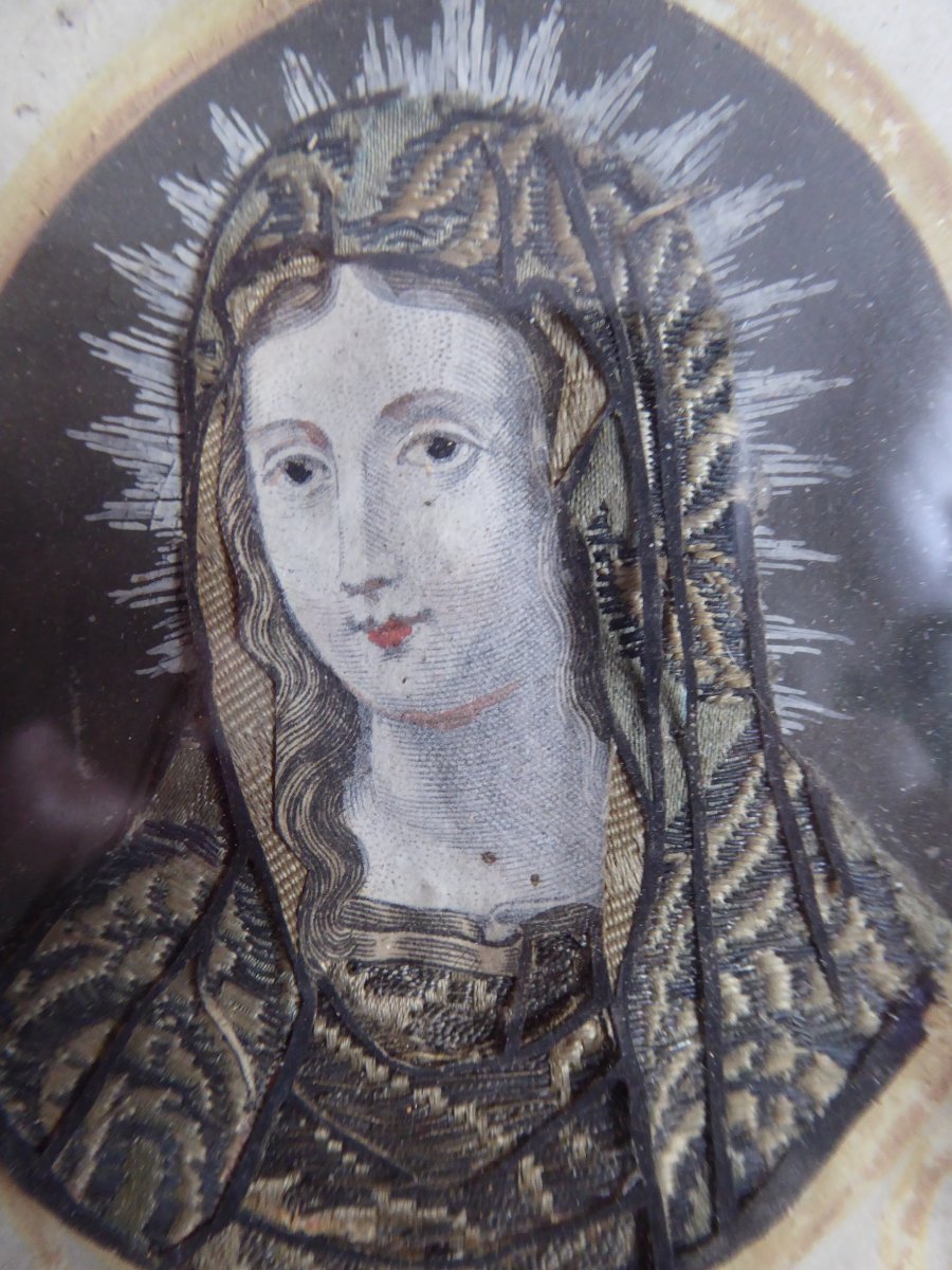 Proantic: A Pair, Framed Religious Portraits, 17th Century Period.
