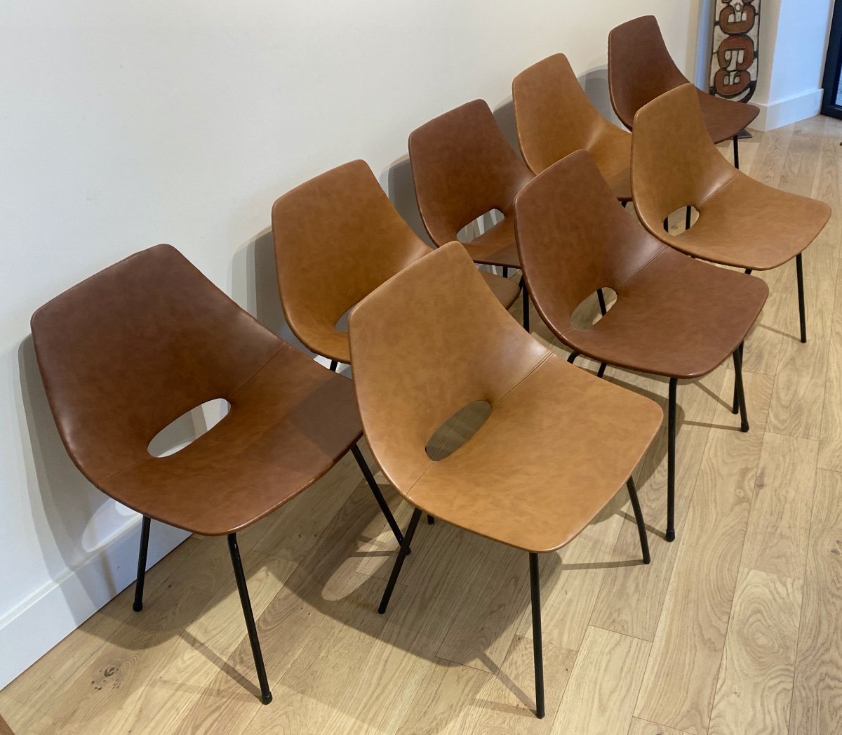 Proantic: Amsterdam Tonneau Chairs Pierre Guariche Steiner 1950