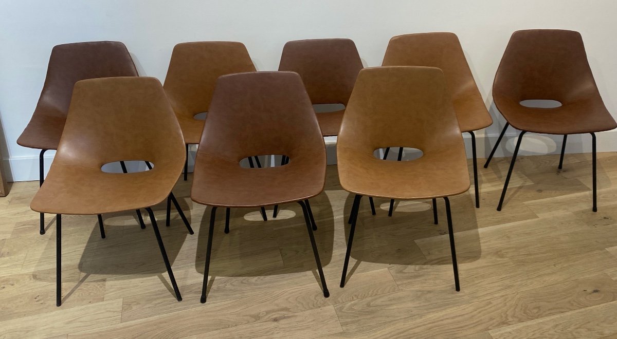 Proantic: Amsterdam Tonneau Chairs Pierre Guariche Steiner 1950