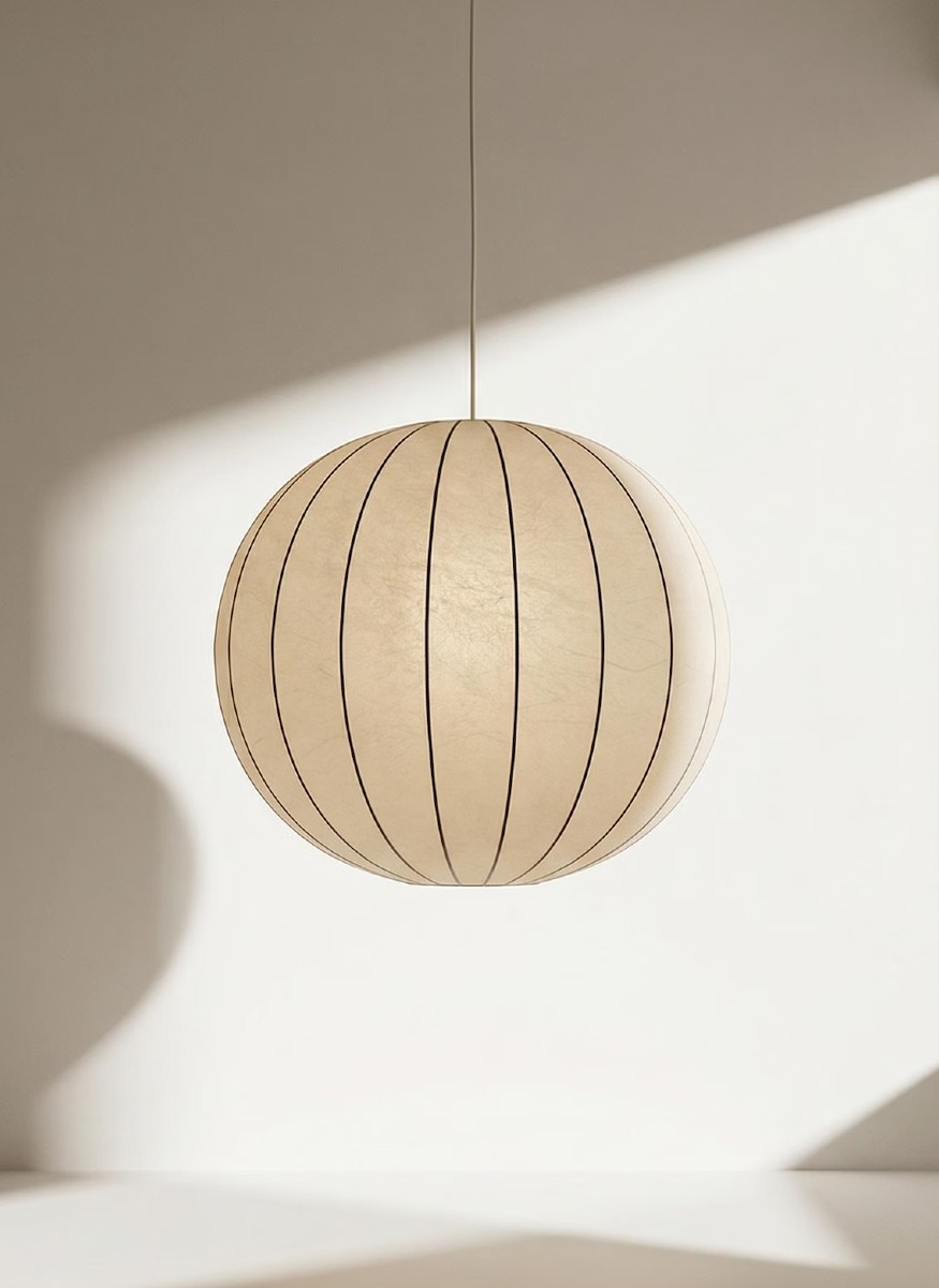 Proantic: Goldkant Leuchten Cocoon Pendant Light 50cm – 1960s Design,