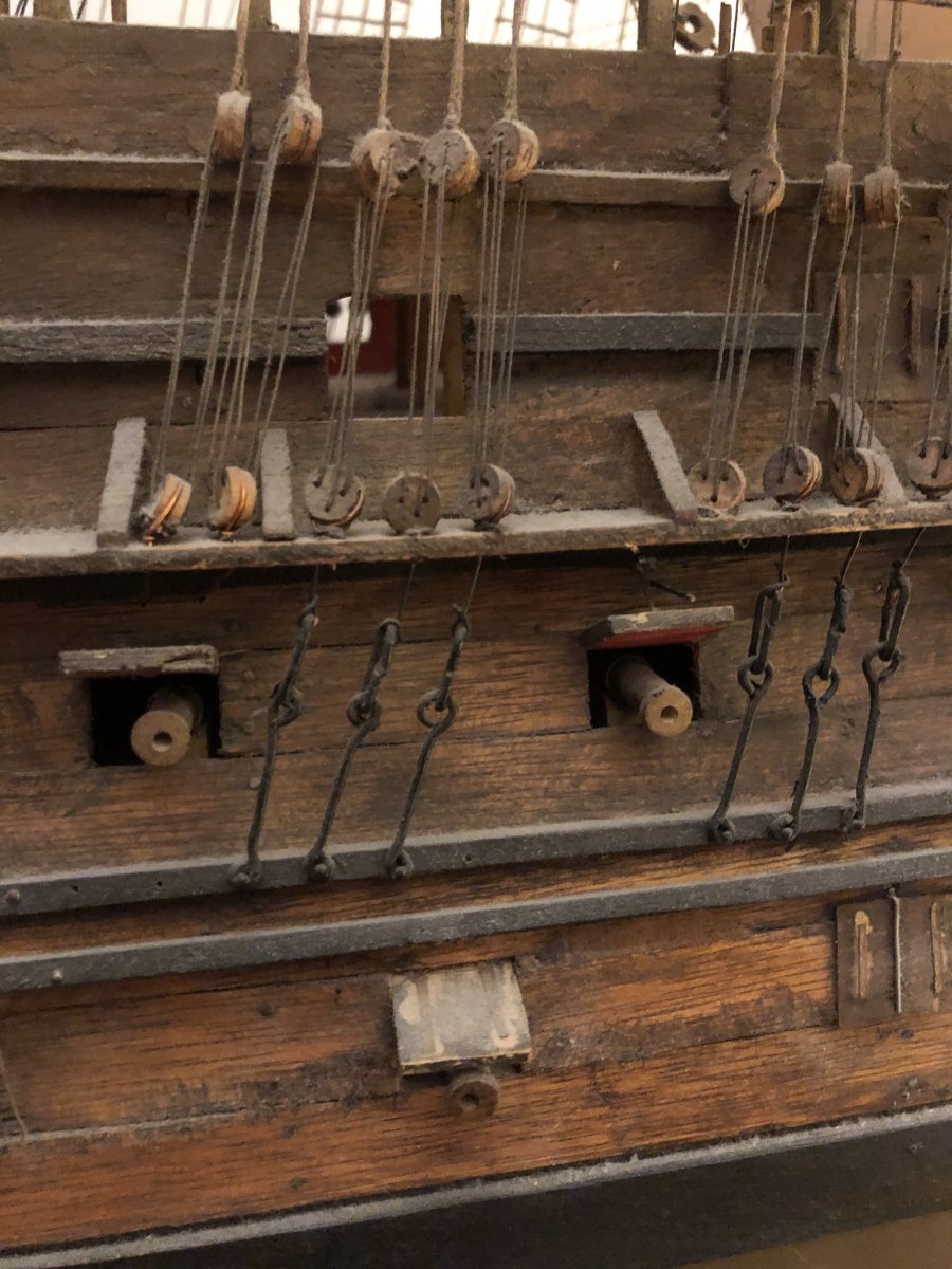 Proantic: Impressive Model Of A 3 Decks Ship Of The Eighteen Century