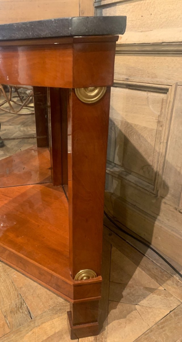 Proantic: Pair Of Mahogany Corner Cupboards, With Mirror Background An