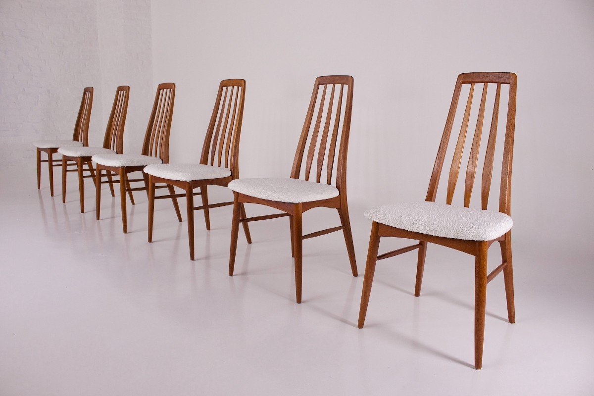 Proantic: 6 Eva Chairs By Niels Koefoed
