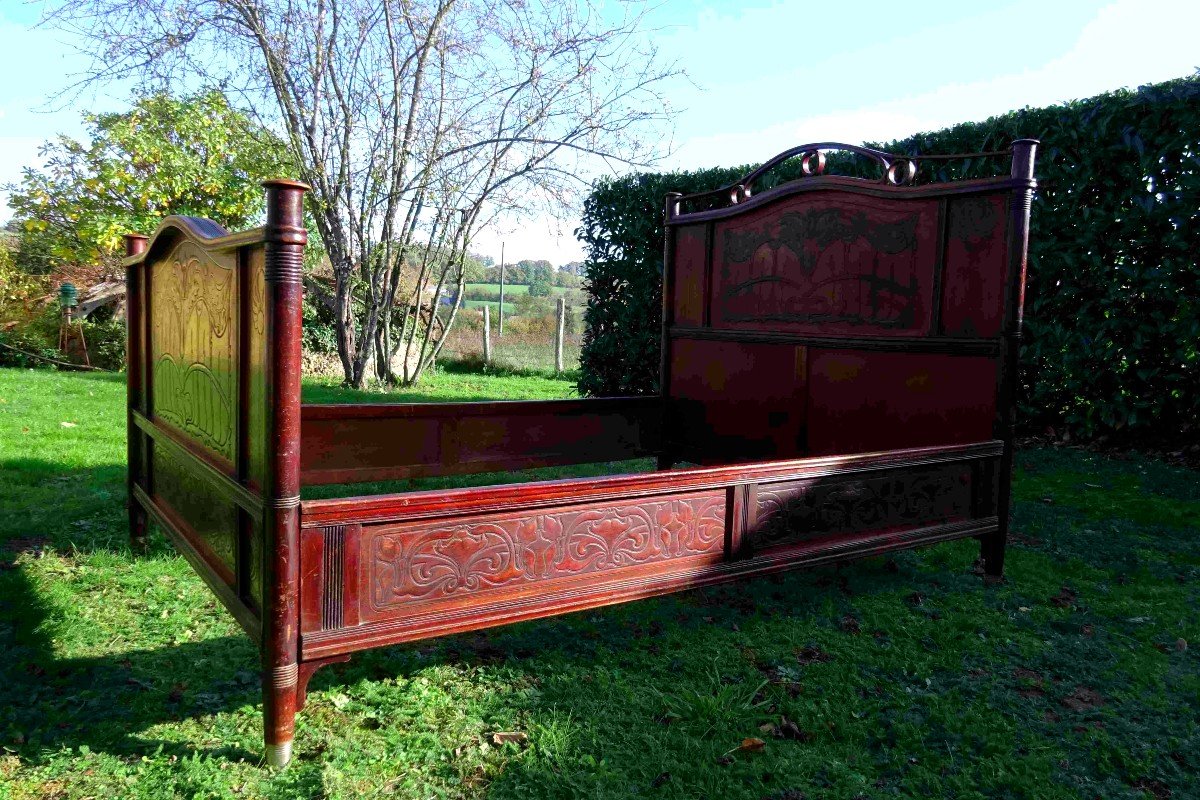 Double Bed Jacob & Josef Kohn Art Nouveau Thonet