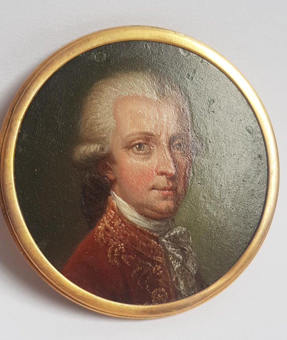 Proantic: Artiste Français (ou Autrichien ?) Vers 1760 Portrait Minia