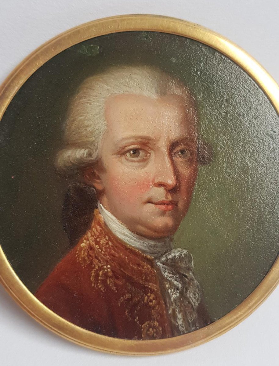 Proantic: French (or Austrian?) Artist Circa 1760 Miniature Portrait O