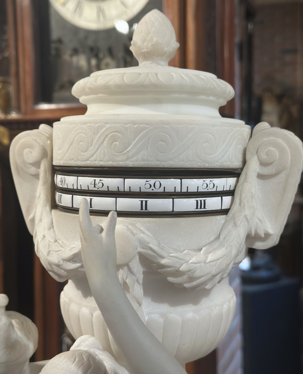 Proantic: Three Graces Rotating Circle Clock Louis XV Style After Falc