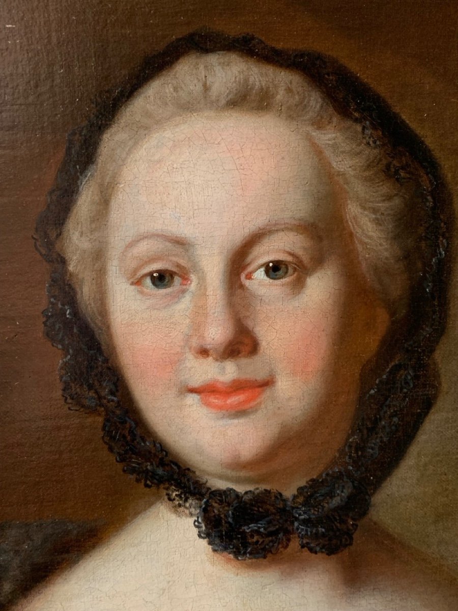 Proantic: Portrait Of A Woman, 18th Century