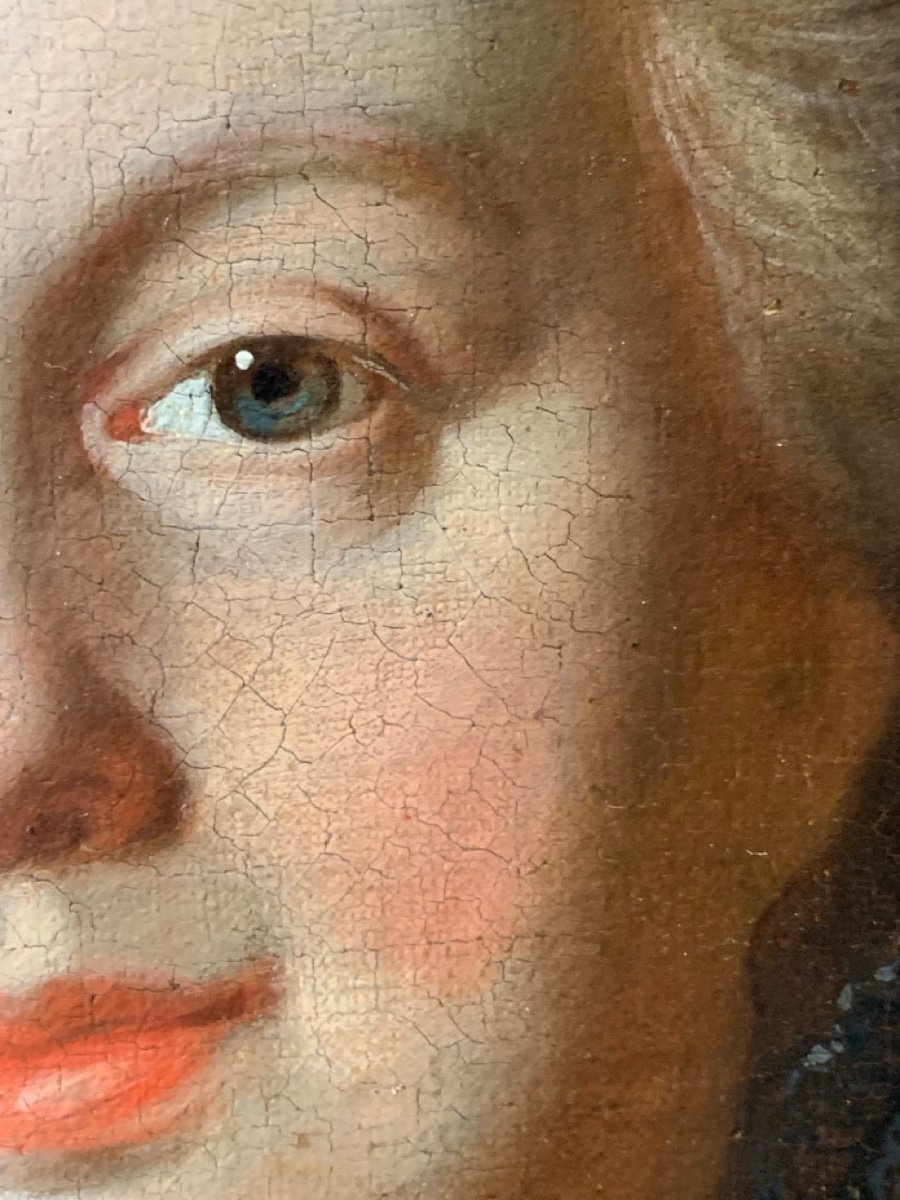 Proantic: Portrait Of A Woman, 18th Century