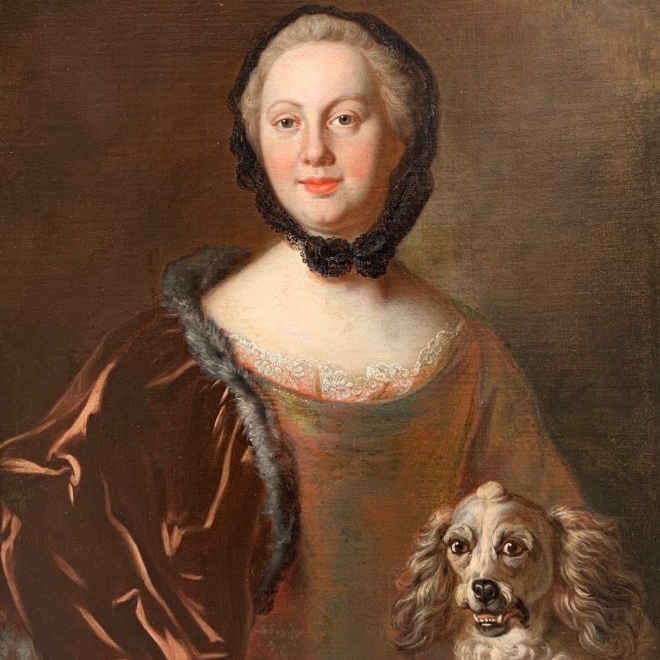 Proantic: Portrait Of A Woman, 18th Century