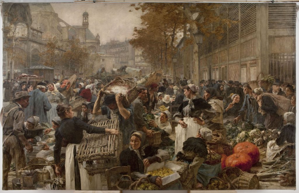 Les Halles de Léon Augustin Lhermitte ( 1844-1925 ) Le Magazine de Proantic